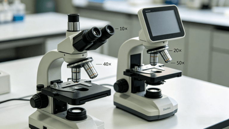 How to Determine the Total Magnification of a Microscope？